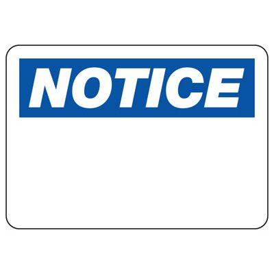 Write-On Notice Sign | Seton
