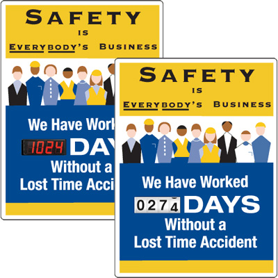 Days Without Incident Signs & Safety Scoreboards | Seton