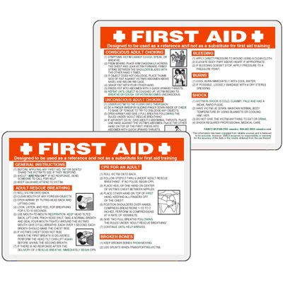 Emergency First Aid Wallet Card | Emedco