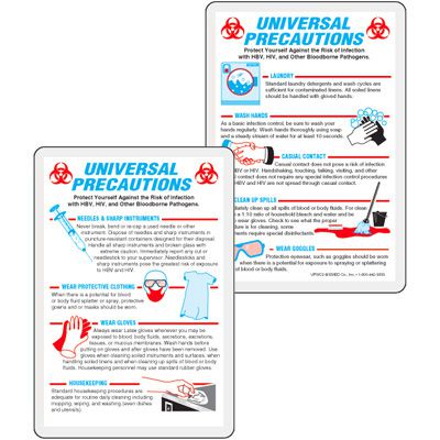 Printable Universal Precautions