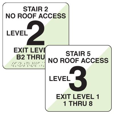 Custom NFPA Stairwell Signs | Emedco