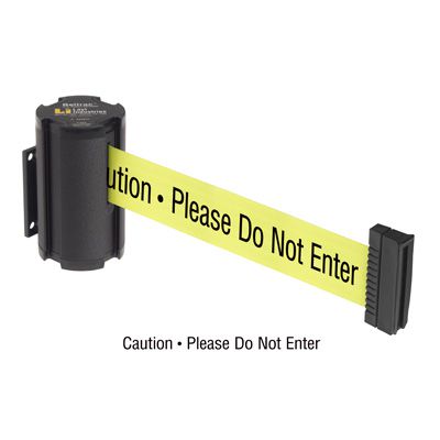 Beltrac® Wall-Mount Retractable Belts - Safety Message Belt | Seton