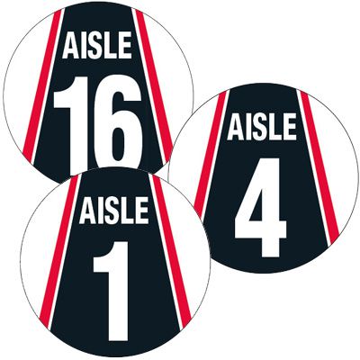 Warehouse Aisle Floor Markers - Aisle, Aisle Markers | Emedco