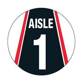 Warehouse Aisle Floor Markers - Aisle, Floor Signs | Seton