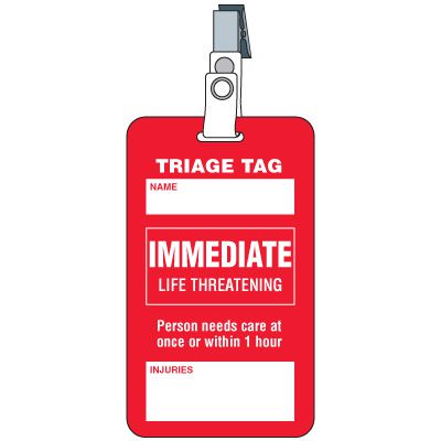 Immediate Triage Tag | Seton