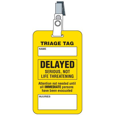 Delayed Triage Tag | Emedco