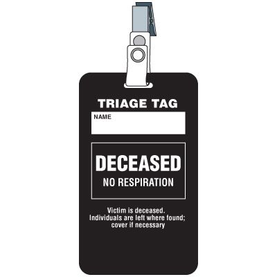 Deceased Triage Tag | Emedco