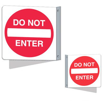 Flanged Traffic Signs - Do Not Enter | Seton