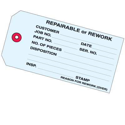 Repairable Or Rework Inventory Tags|Seton Canada | Seton.ca