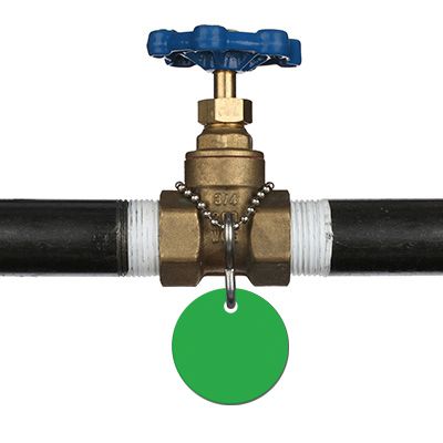 Blank Valve Tags, Plastic Valve Tags | Emedco