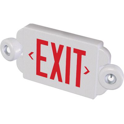 Compact Exit Sign With Side Mounted Emergency Lights | Emedco