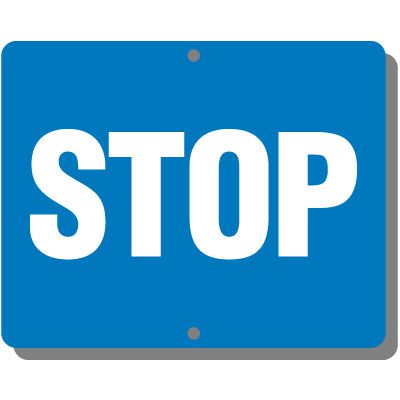 Stop Rail Sign | Emedco
