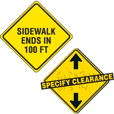 Custom Reflective Warning Signs, Custom Traffic Signs | Seton