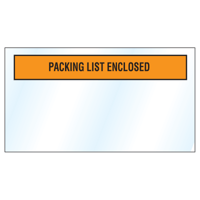 Packing Envelopes - Packing List Enclosed (Orange) | Seton