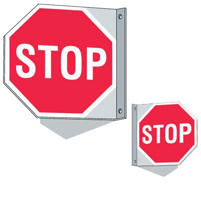 "Stop" Flanged Traffic Signs | Seton