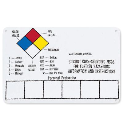 Blank Write-On NFPA Signs | Seton