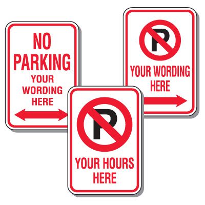 Custom No Parking Signs | Emedco