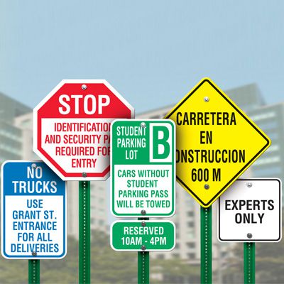 Custom-Worded Traffic and Parking Signs|Seton Canada | Seton.ca