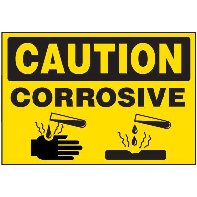 Chemical Labels - Corrosive|Seton Canada | Seton.ca