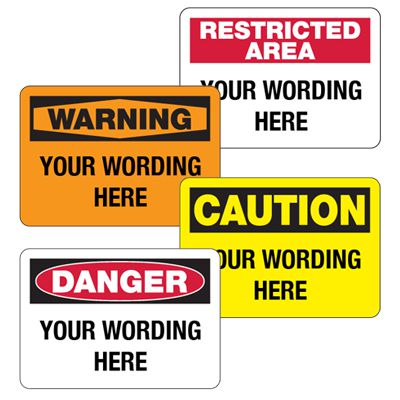 Custom Safety and Security Signs, Custom Safety Signs | Emedco