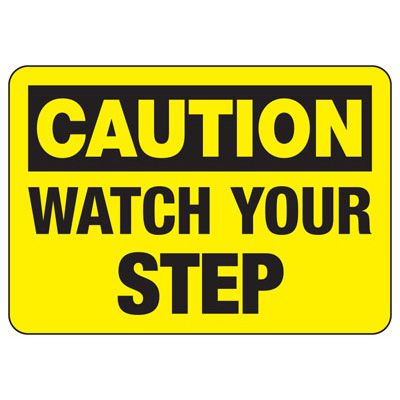 Slipping & Tripping Signs | OSHA & ANSI Fall Prevention | Emedco