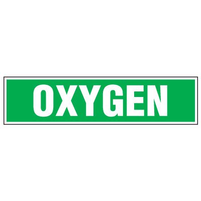 Chemical Labels - Oxygen|Seton Canada | Seton.ca