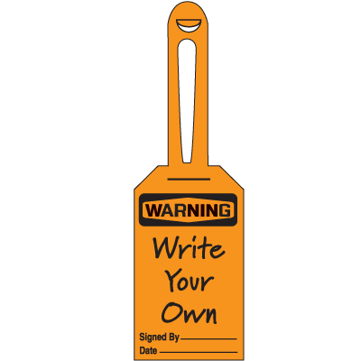Lock-On Safety Tags - Warning | Seton