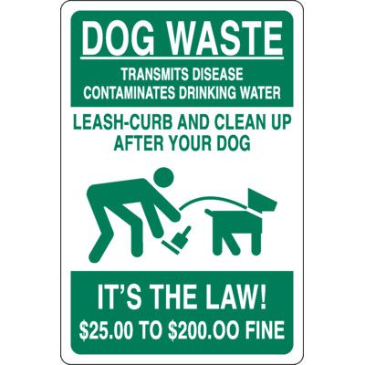 Pet Waste Sign | Emedco