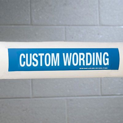 Custom Economy Pipe Markers | Emedco