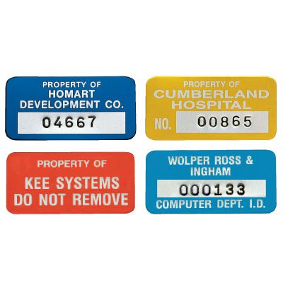 Custom UltraGuard™ Asset Plates | Emedco
