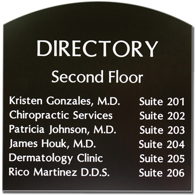 Custom Shaped Engraved Signs - Arch Style | Seton