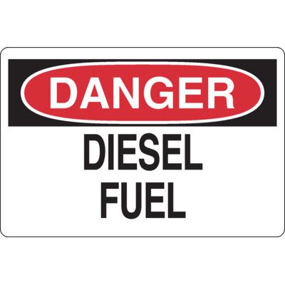 Chemical & Flammable Signs - Danger Diesel Fuel | Emedco