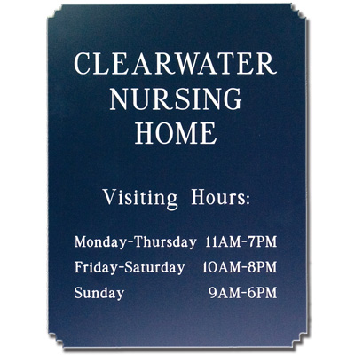 Custom Shaped Engraved Signs - Corner Step Style | Seton