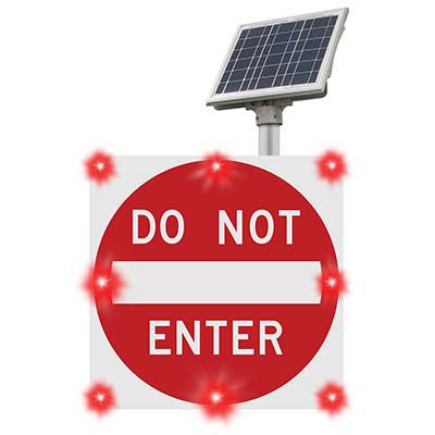 BlinkerSign Flashing LED DO NOT ENTER | Emedco