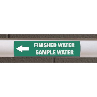 Custom Size Adhesive Pipe Markers - Design Your Own | Seton