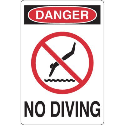 No Diving - Pool Signs | Seton | Seton
