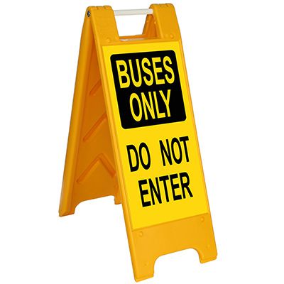 Buses Only Do Not Enter Barricade | Emedco