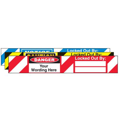 Semi-Custom Self-Laminating Padlock Labels | Seton | Seton