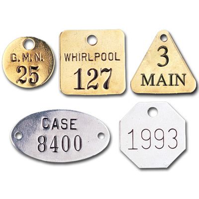 Custom Stamped Metal Tags | Emedco
