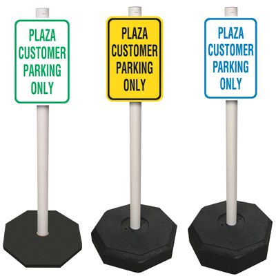 Custom Stanchion Sign System, Custom Parking Signs | Seton