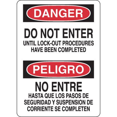 Lockout Tagout Signs: LOTO Safety Signs for OSHA Compliance | Seton