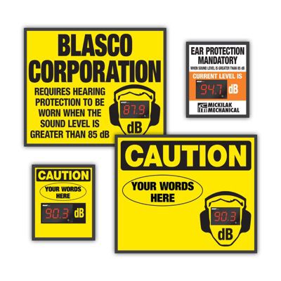 Custom Decibel Meter Signs|Seton Canada | Seton.ca