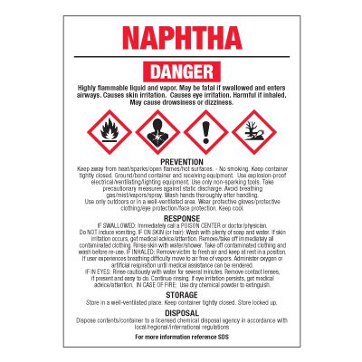 Naptha - GHS Chemical Labels | Seton