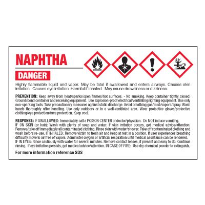 Naptha - GHS Chemical Labels|Seton Canada | Seton.ca