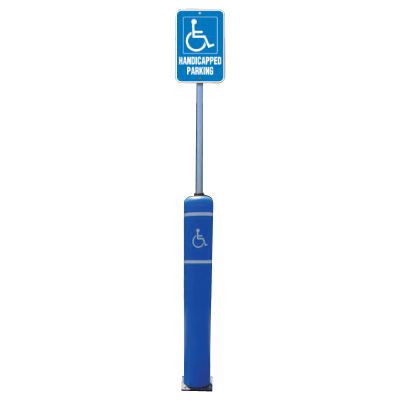 Flexible Bollard/Sign Post - Handicapped Parking | Emedco