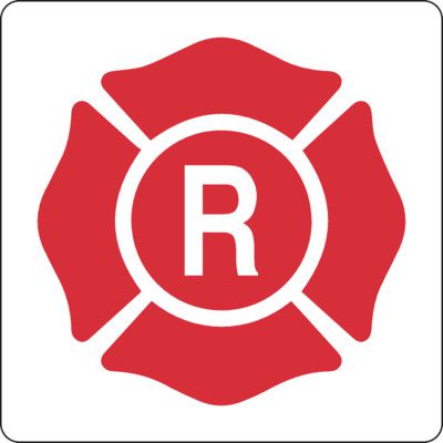 Roof Truss Identification Sign: R | Emedco