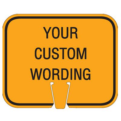 Custom Traffic Cone Signs|Seton Canada | Seton.ca