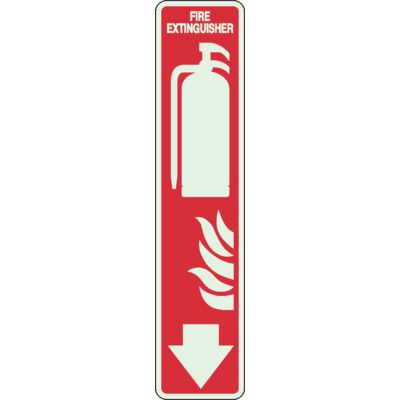 Fire Extinguisher (Arrow Down) Sign | Seton Canada | Seton.ca