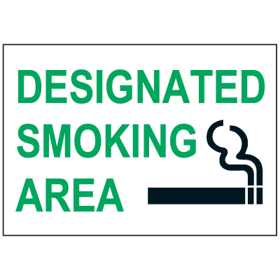 Smoking Area Sign | Emedco