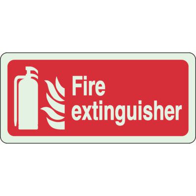 Fire Extinguisher Photoluminescent Sign | Seton